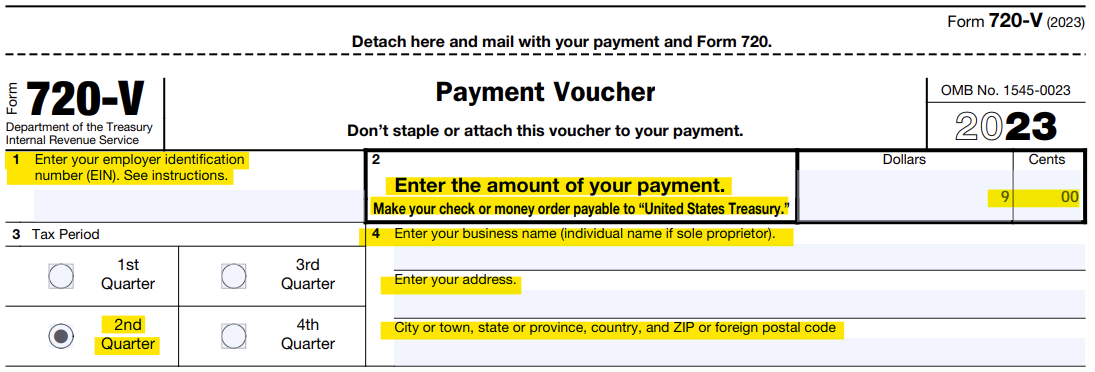 Pcori Fee 2023 Form 720 - Printable Forms Free Online