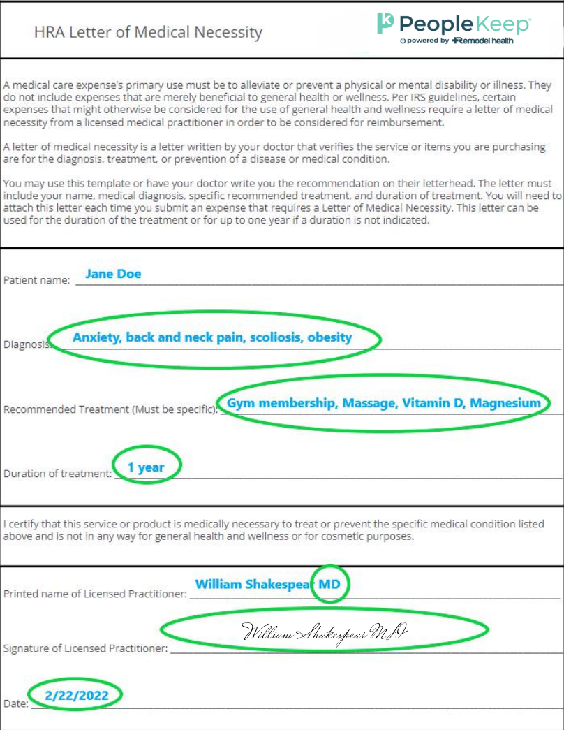 Doctor's Note Requirements – PeopleKeep Help Center