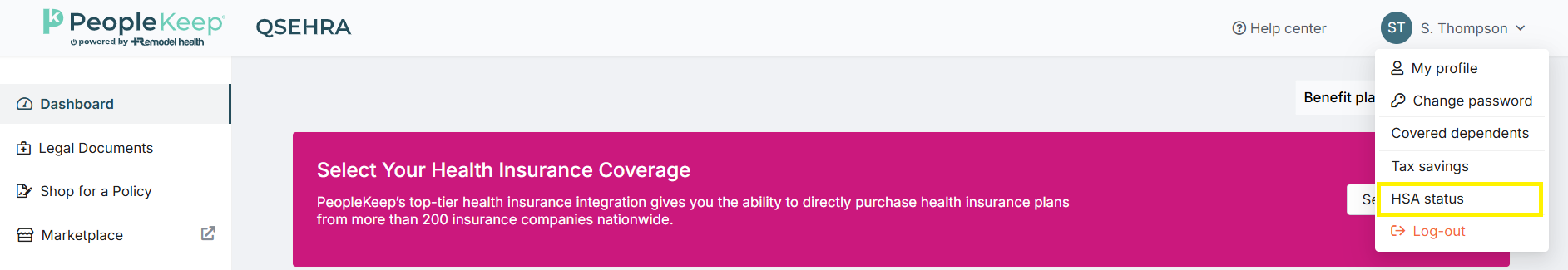 Changing your HSA Status – PeopleKeep Help Center