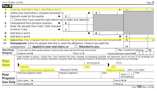 How to complete IRS Form 720 – PeopleKeep Help Center